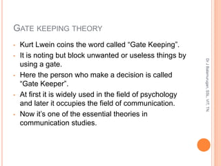 Theories of communication | PPTX