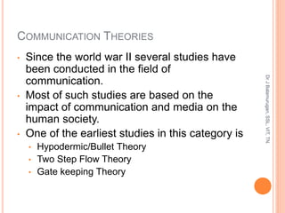 Theories of communication | PPTX
