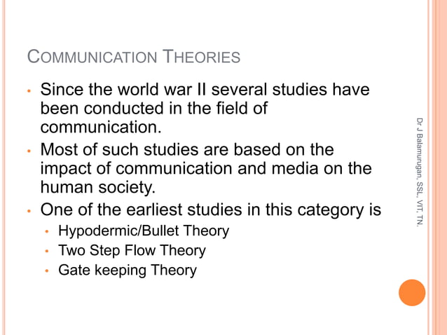 Theories of communication | PPTX