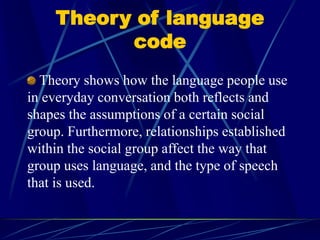 Theories of communication 2 | PPT | Free download