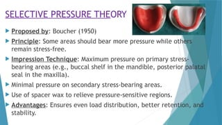 THEORIES OF COMPLETE DENTURE IMPRESSIONS.pptx