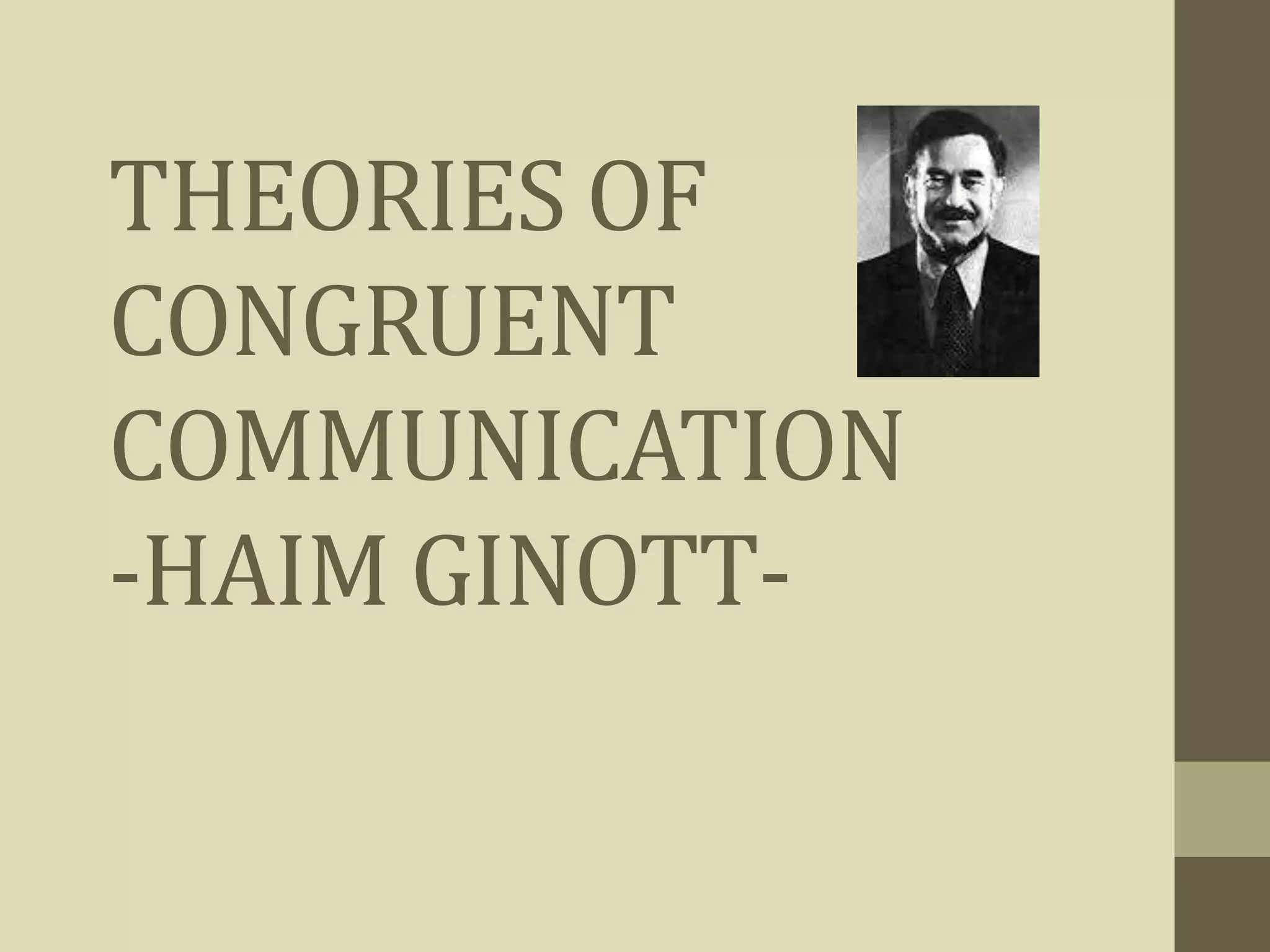 Theories of congruent communicatio | PPTX