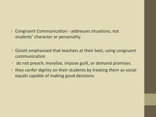 Theories of congruent communicatio | PPTX