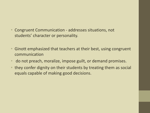 Theories of congruent communicatio | PPTX