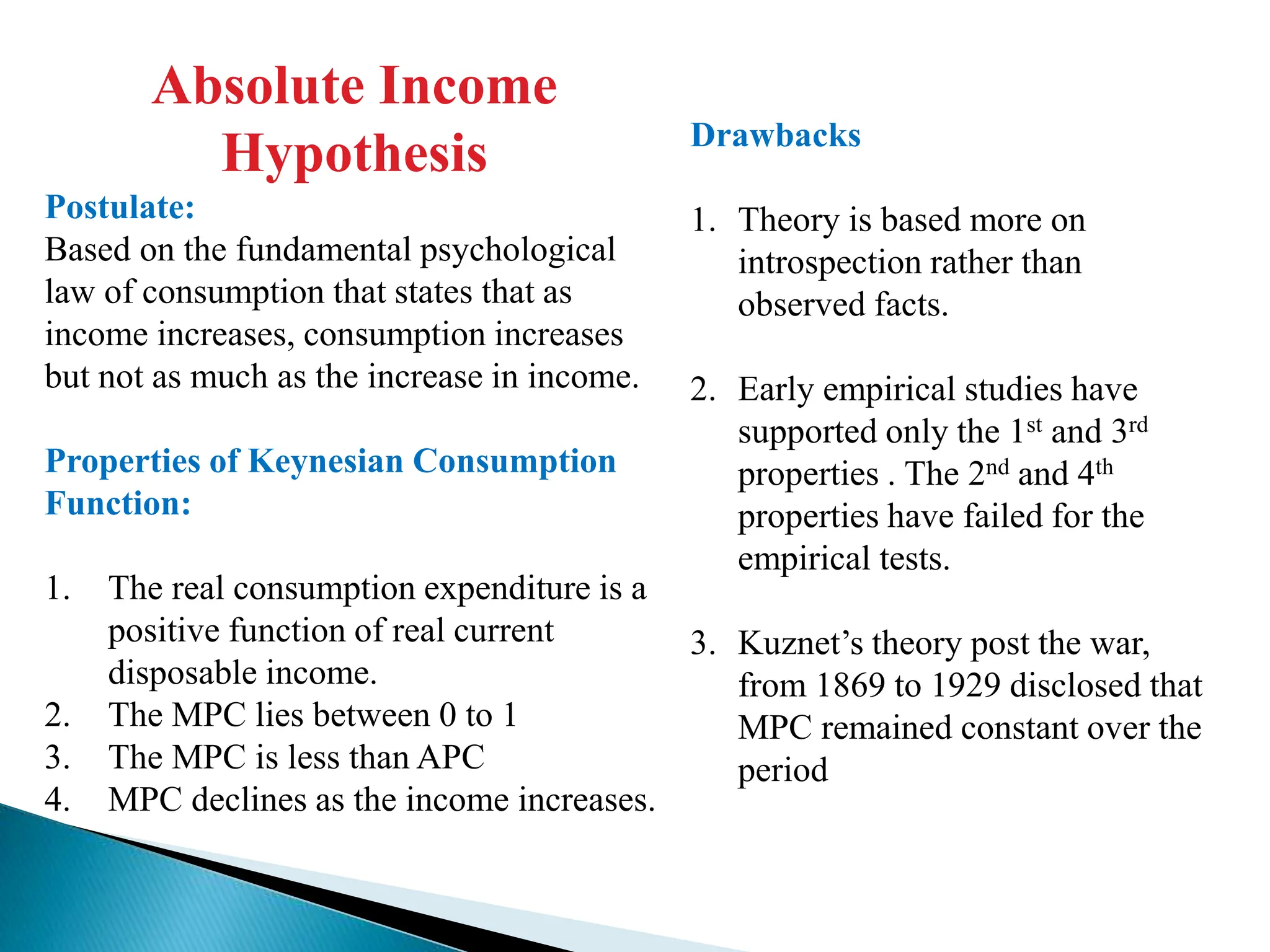 Theories of Consumption.pptx | Government Support and Welfare ...