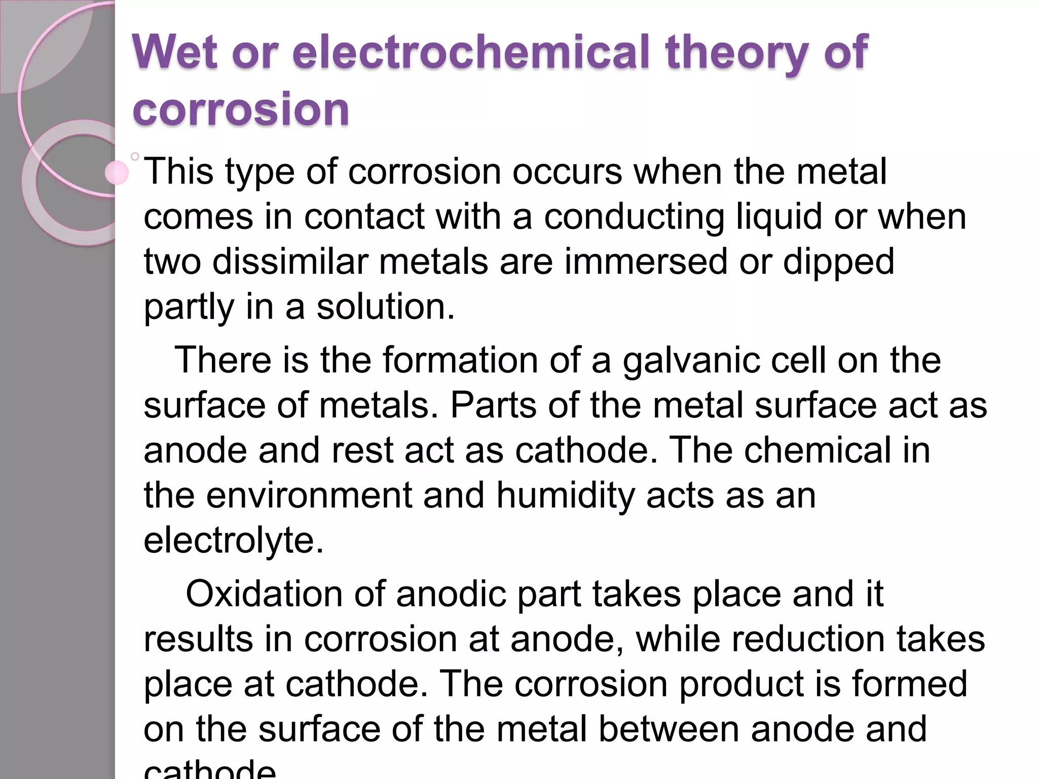 Theories of corrosion | PPTX
