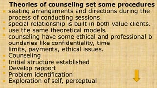 Theories of counseling | PPTX