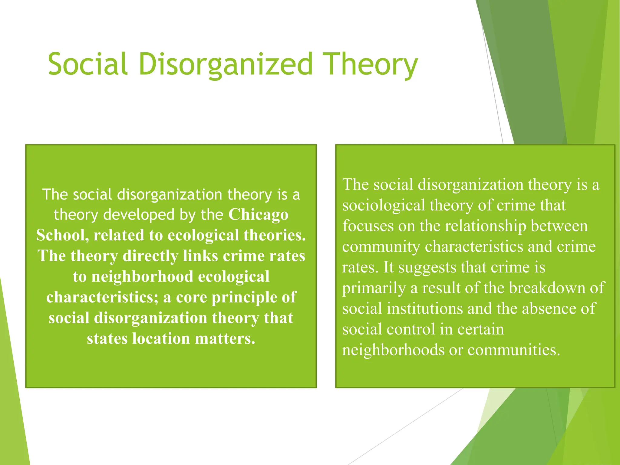 Sociological Theories of Crime | PPTX