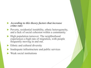 Sociological Theories of Crime | PPTX