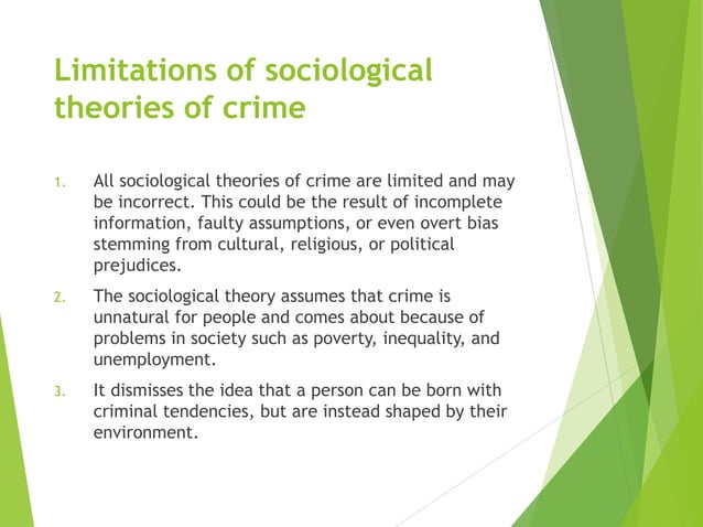 Sociological Theories of Crime | PPTX | Crime & Harmful Acts to ...