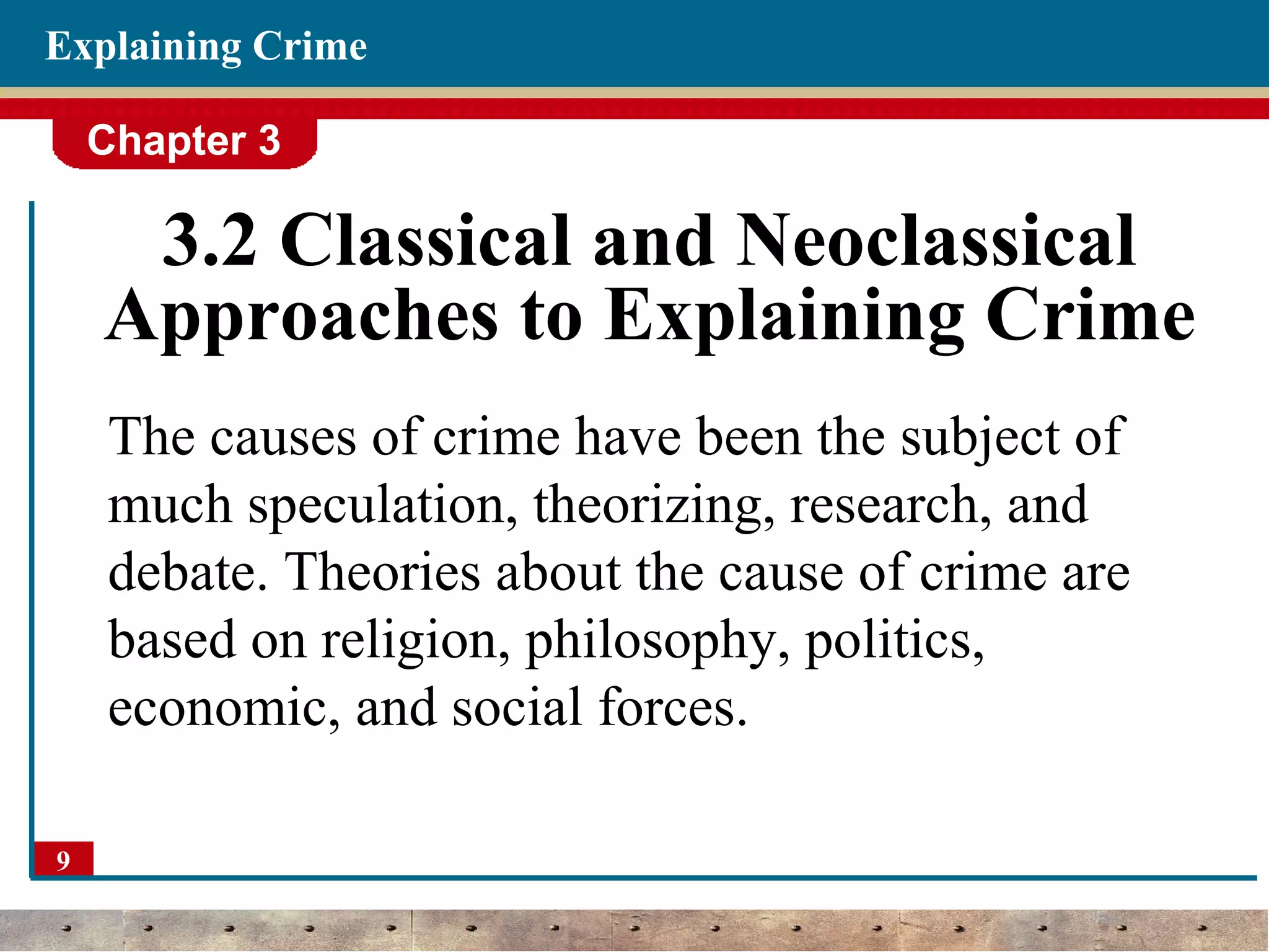 Theories of crime (criminology) | PPT