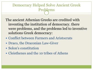 Theories of democracy | PPTX