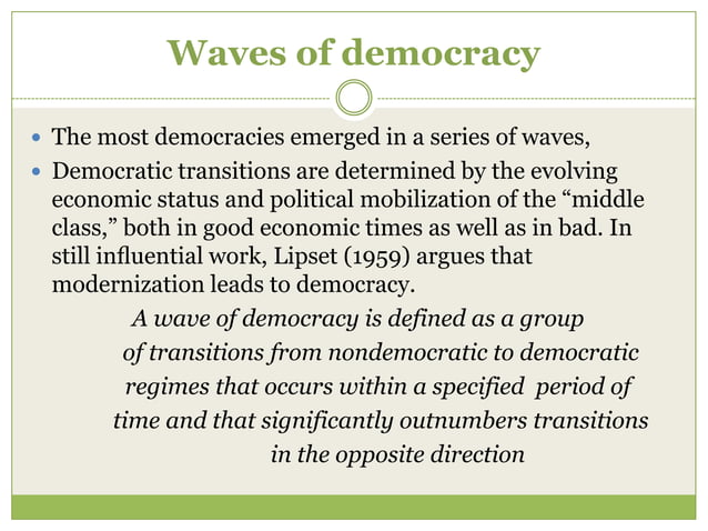 Theories of democracy | PPTX