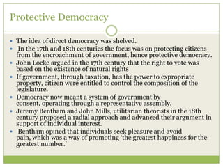 Theories of democracy | PPTX