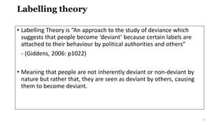 Theories of deviance 1 | PPTX