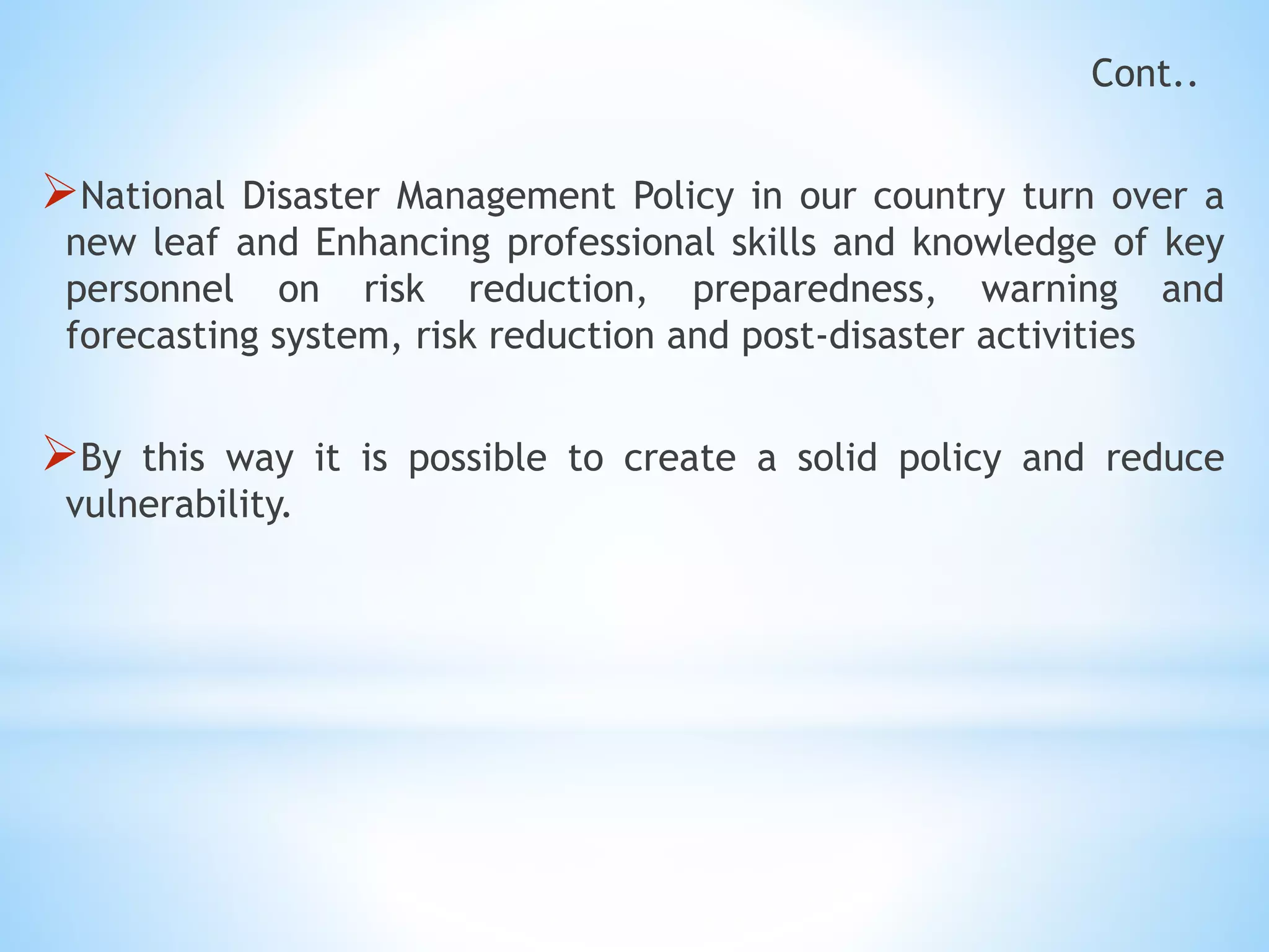 Theories of disaster management by hasanul university of dhaka | PPTX