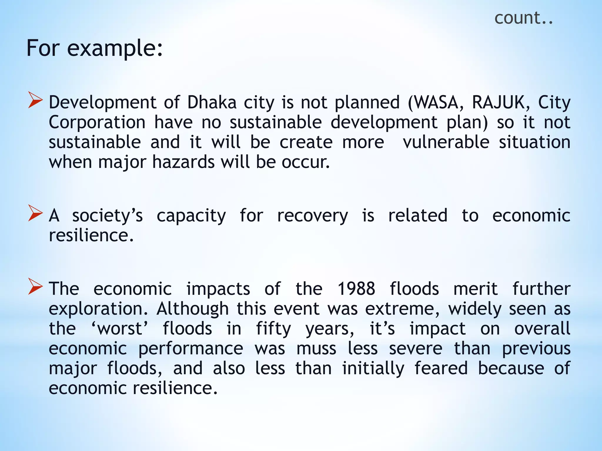 Theories of disaster management by hasanul university of dhaka | PPTX