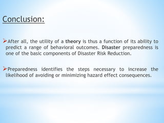 Theories of disaster management by hasanul university of dhaka | PPTX