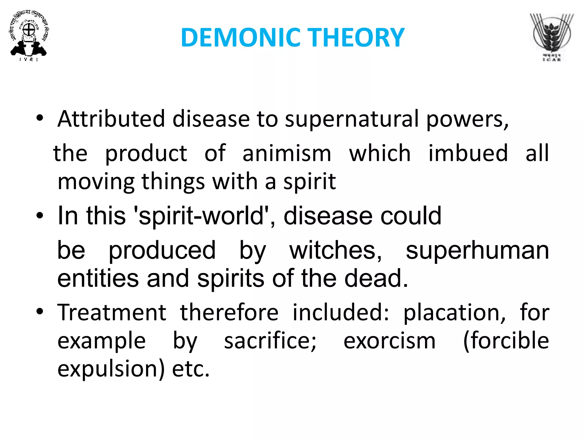 Theories of disease causation | PPTX