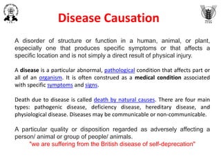 Theories of disease causation | PPTX