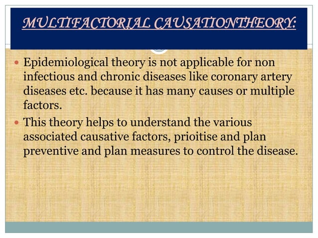 Theories of disease causation..ppt | Infectious Diseases | Diseases and Conditions