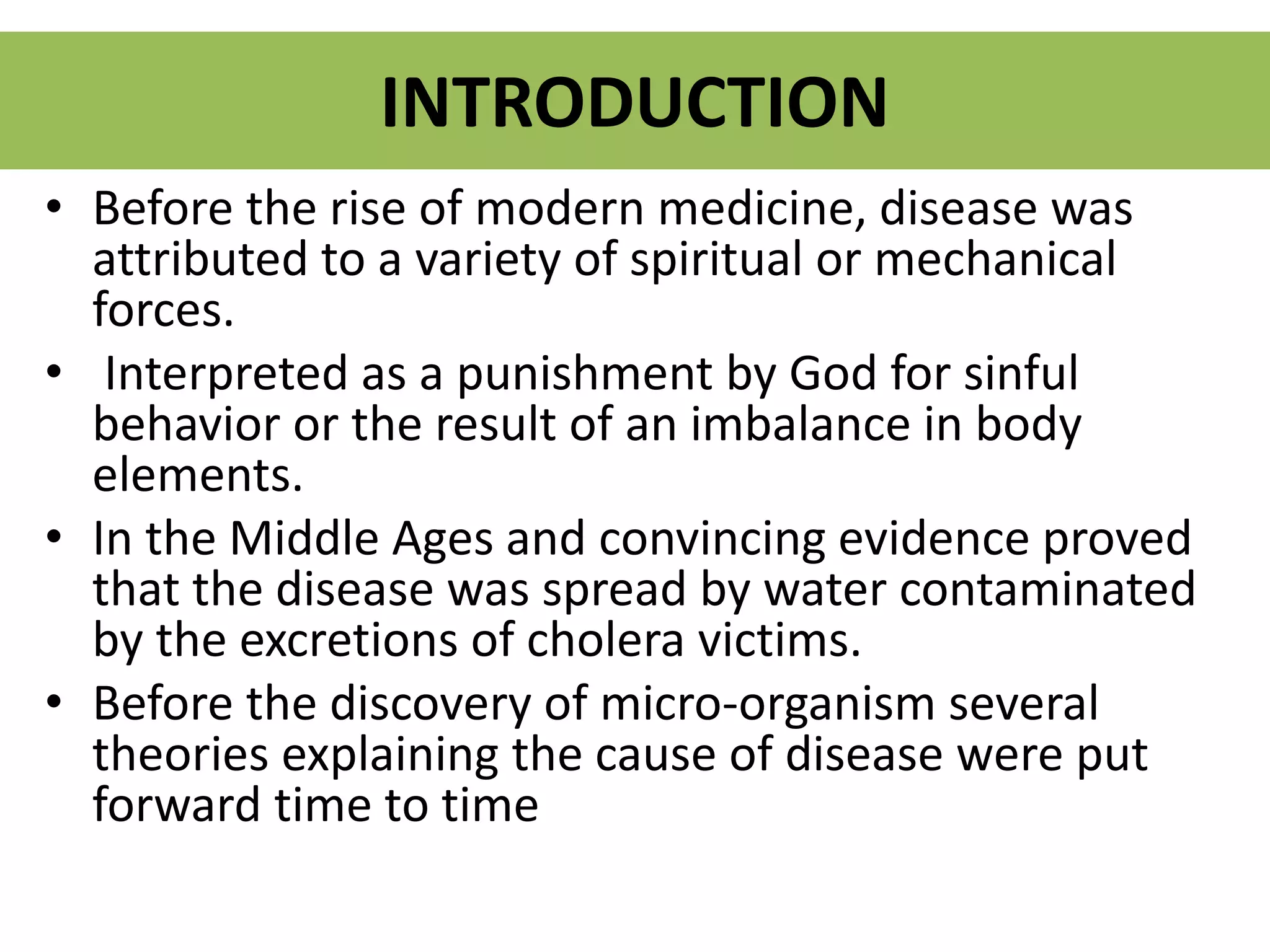 Theories of disease causation | PPTX