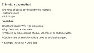 Theories of dispersion, pharmaceutical dispersion (Emulsion and ...