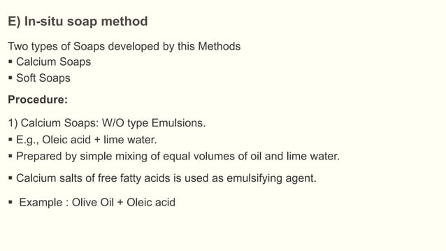 Theories of dispersion, pharmaceutical dispersion (Emulsion and ...
