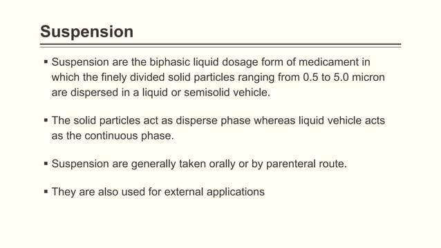 Theories of dispersion, pharmaceutical dispersion (Emulsion and ...