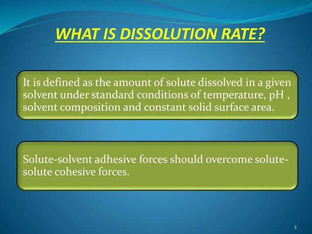 Theories of dissolution | PPTX | Chemistry | Science