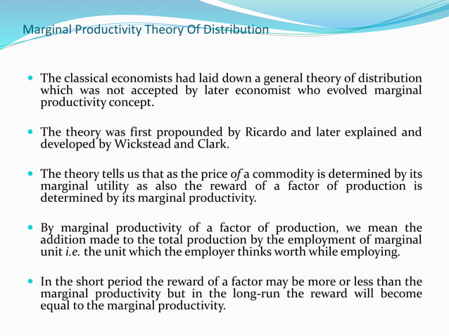 Theories Of Distribution.pptx | Business | Business and Finance