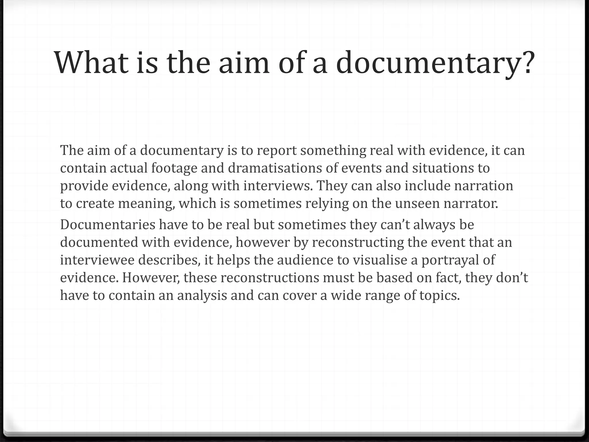 Theories of documentaries | PPTX