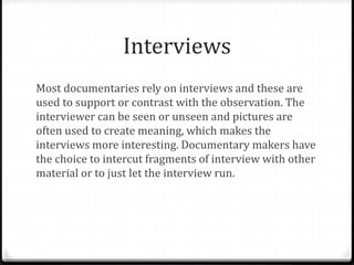 Theories of documentaries | PPT