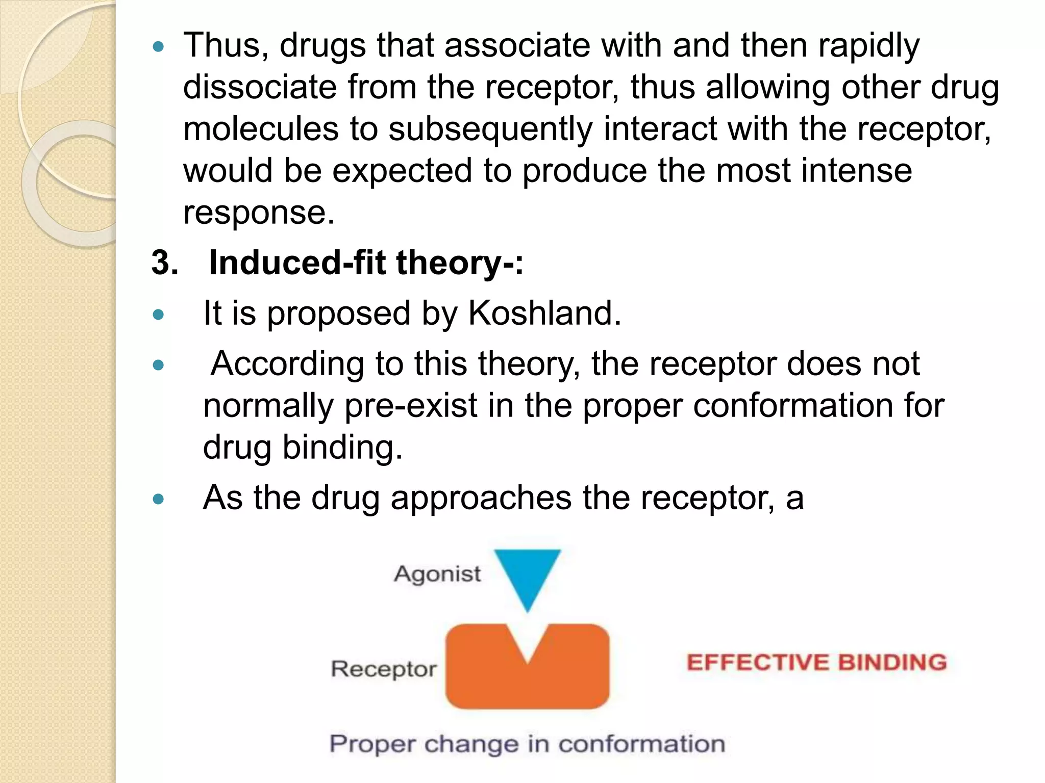 Theories of drug receptor interaction | PPTX