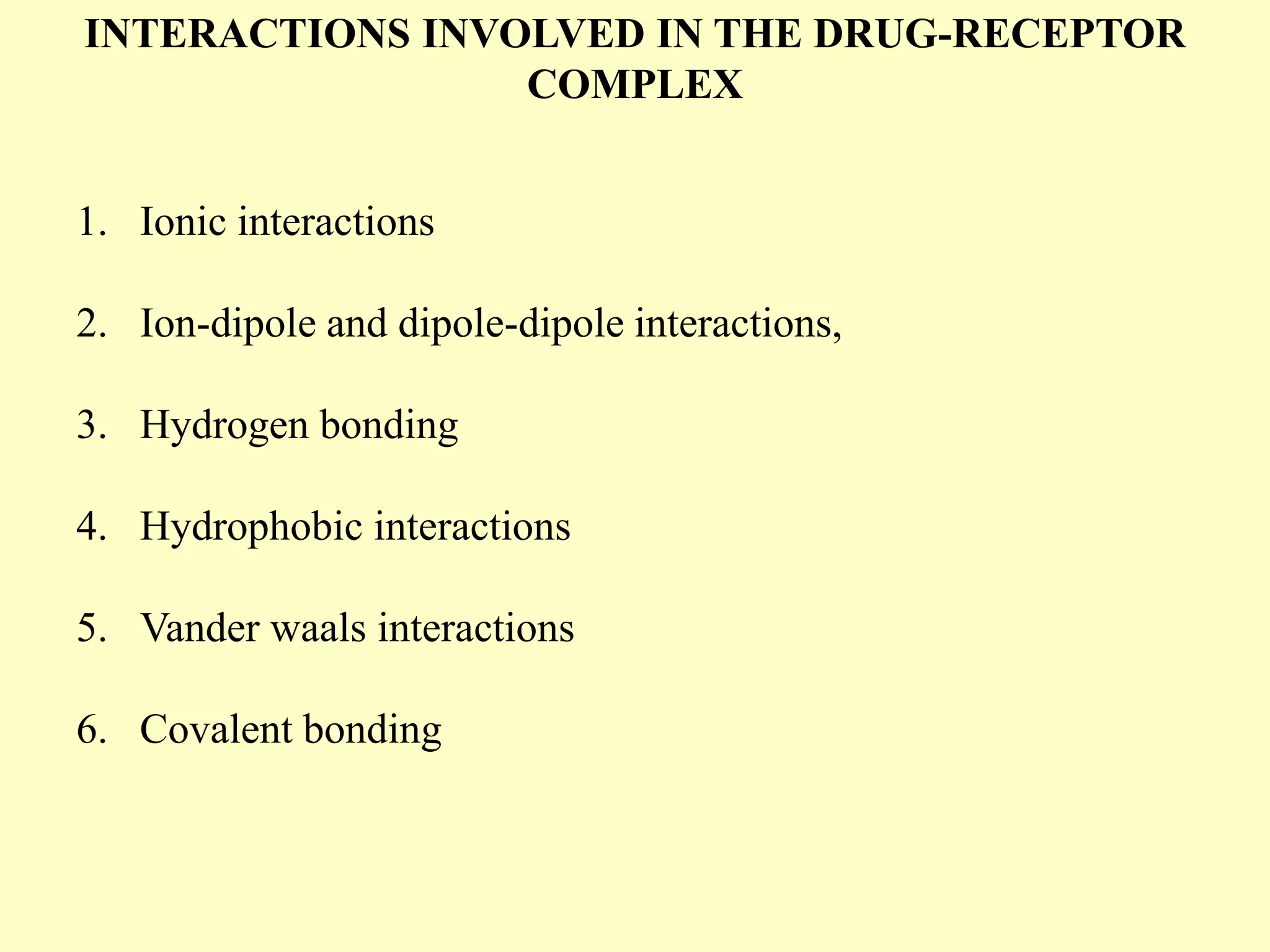 THEORIES OF DRUG RECEPTOR INTERACTION | PPTX