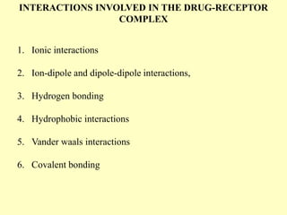 THEORIES OF DRUG RECEPTOR INTERACTION | PPTX