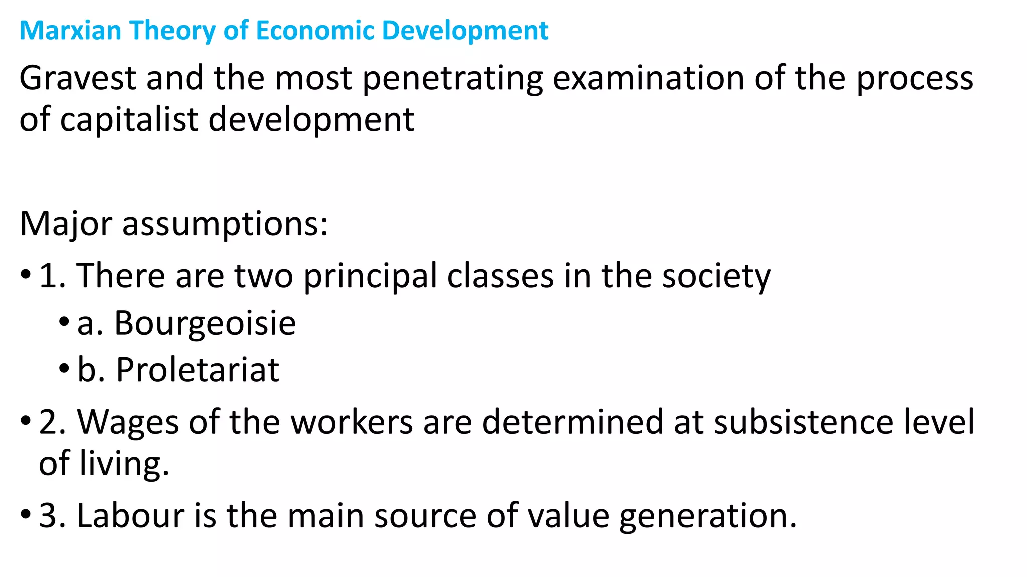 Theories of economic development | PPTX