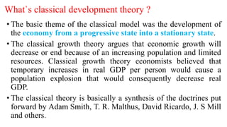 Theories of economic development | PPTX