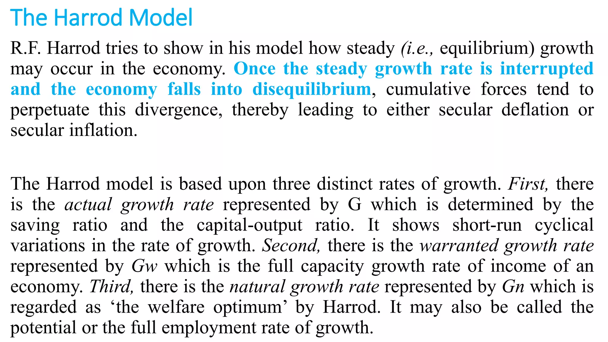 Theories of economic growth | PPTX