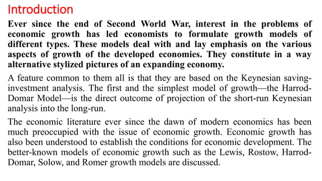 Theories of economic growth | PPTX | Business Accounting & Finance ...