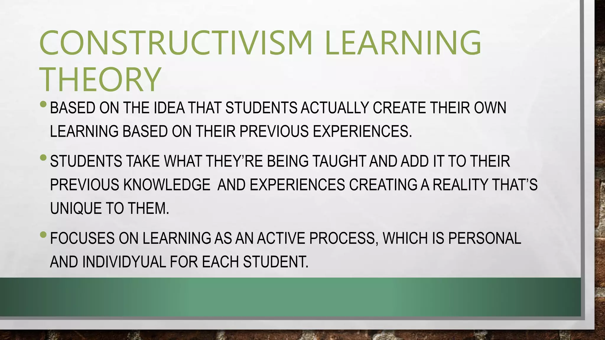 Theories Of Education