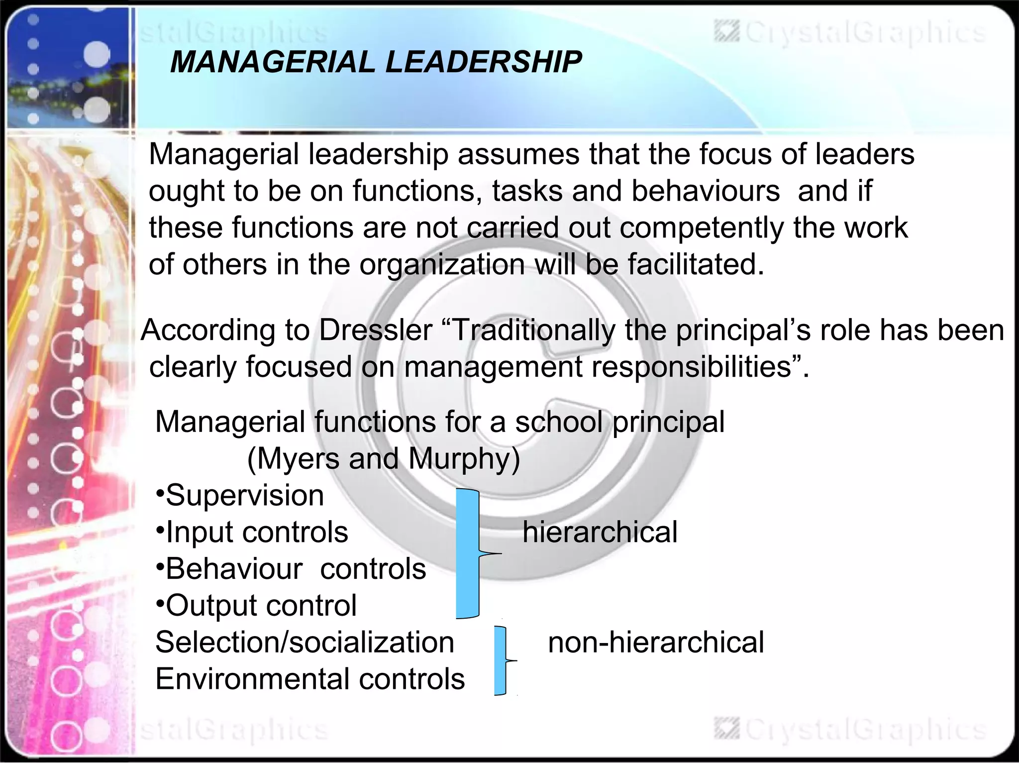 Theories of Educational Management | POT