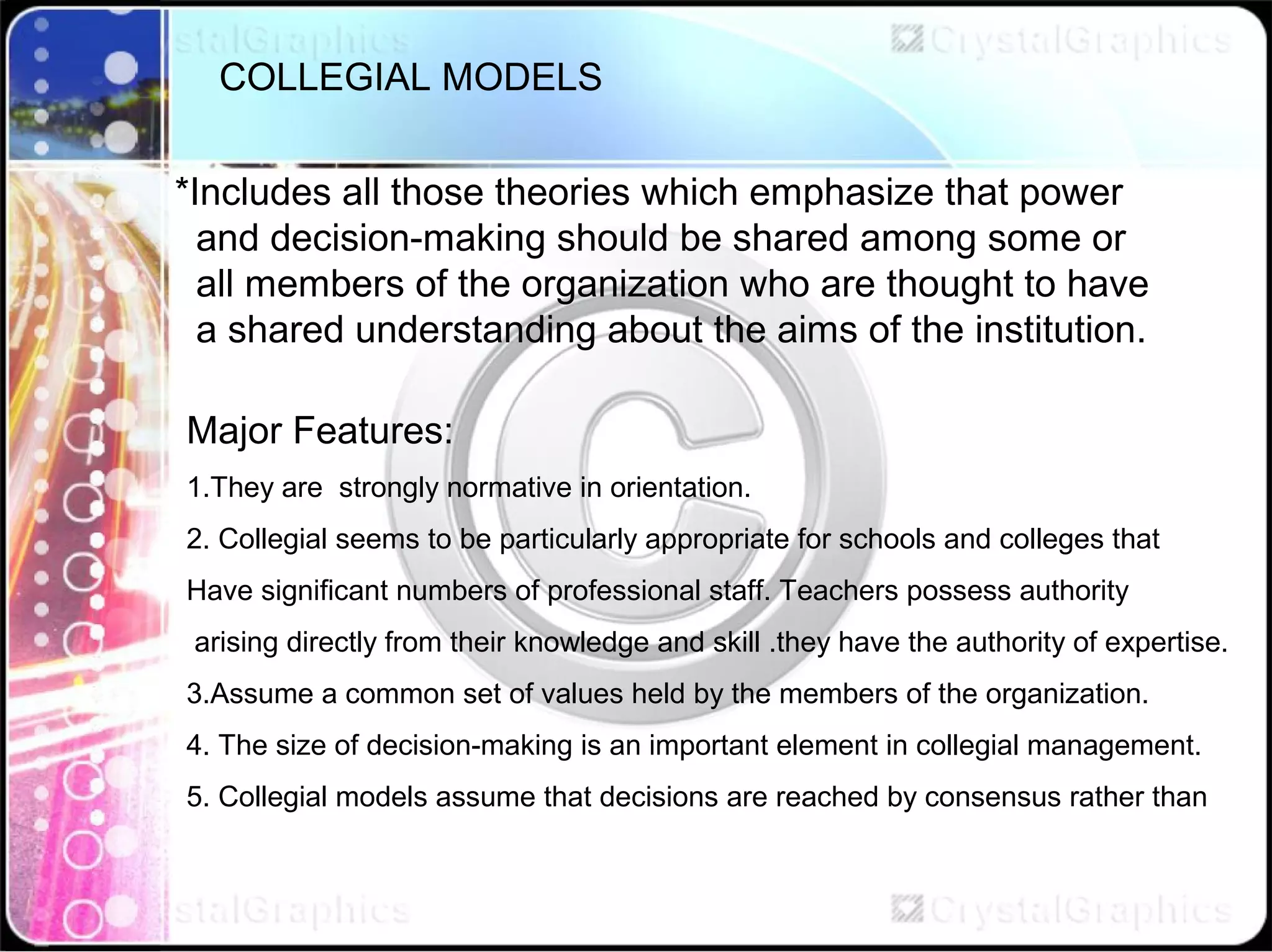Theories of Educational Management | POT