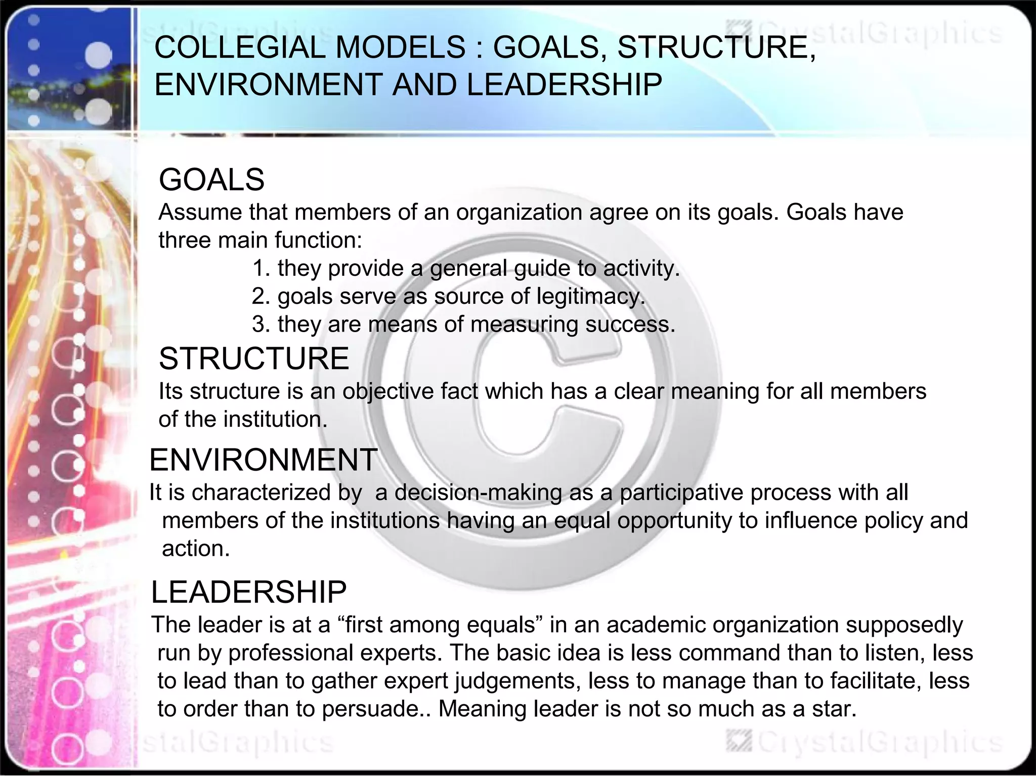 Theories of Educational Management | POT