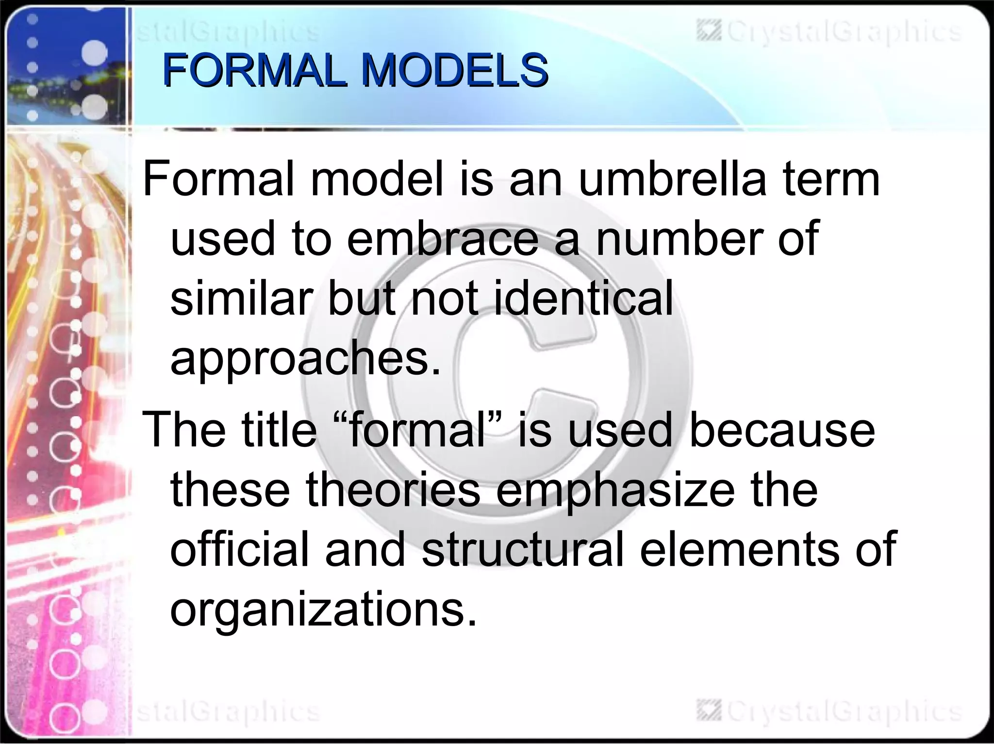 Theories of Educational Management | POT