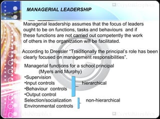 Theories of Educational Management | POT