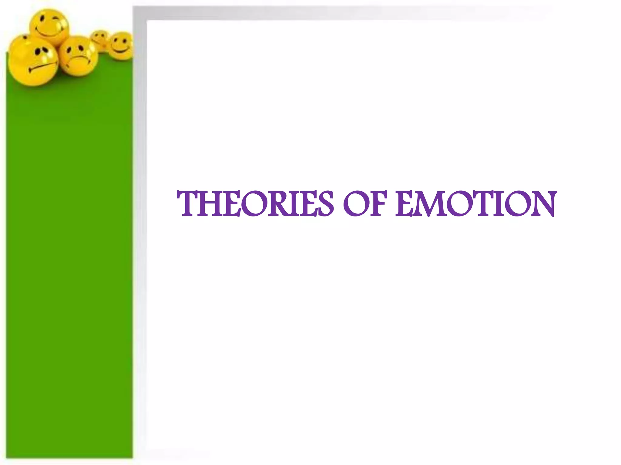 Theories of emotion | PPTX