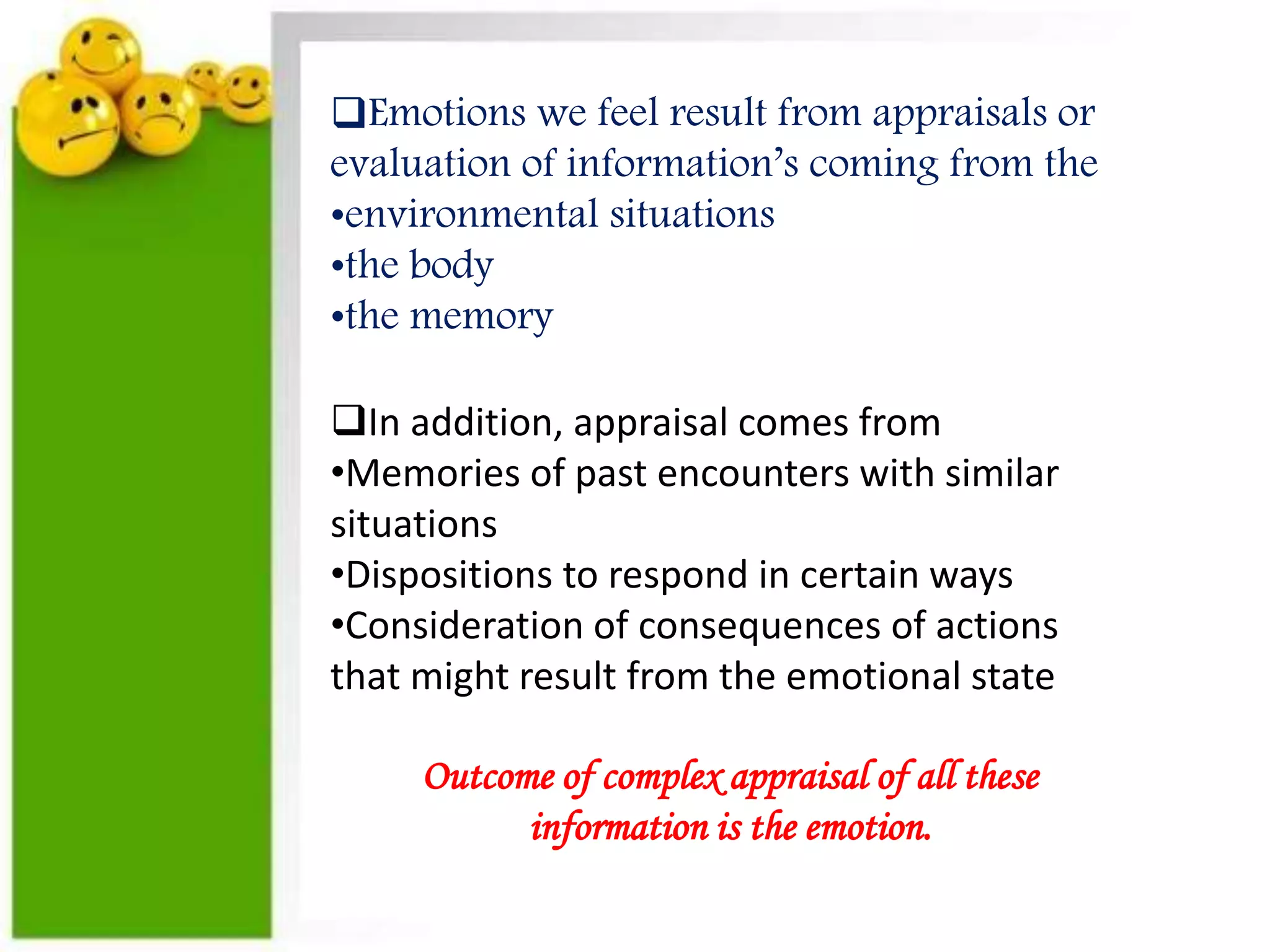 Theories of emotion | PPTX