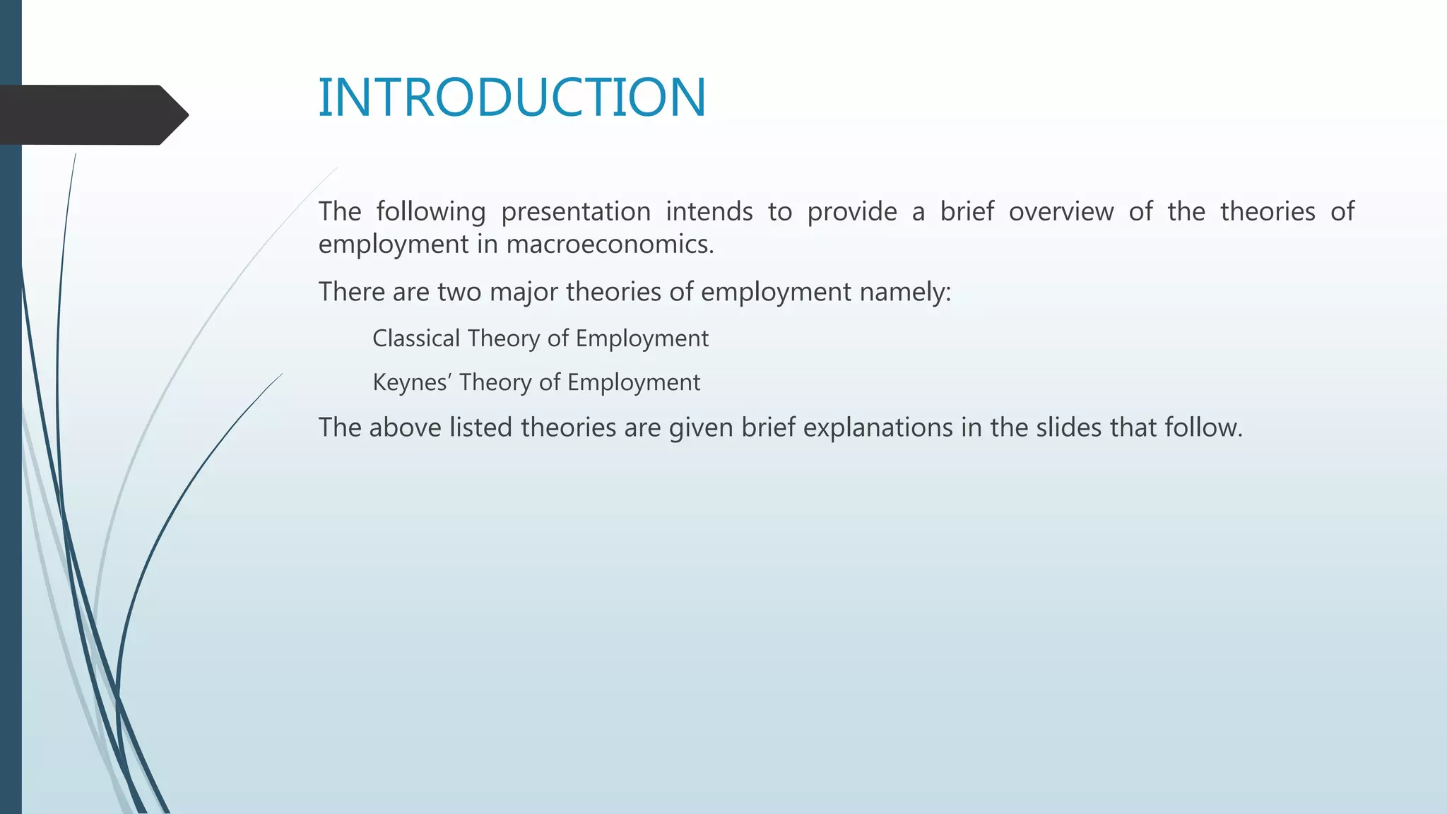 Theories of Employment | PPTX