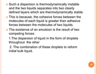 Theories of dispersion | PPTX